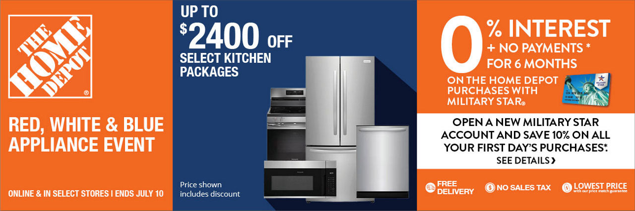 Home Depot Appliance Event